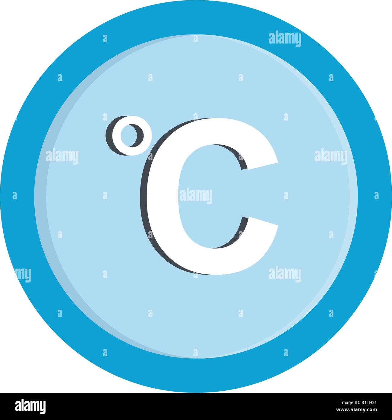 Celsius icon. Flat illustration of celsius vector icon isolated on ...