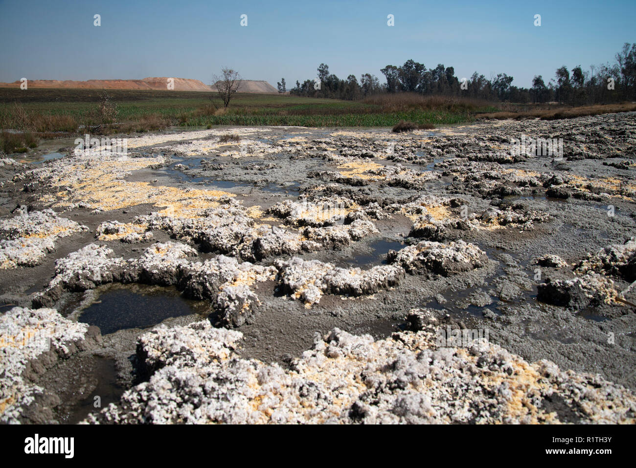 Natural environment polluted by mining activities in Witbank, South ...