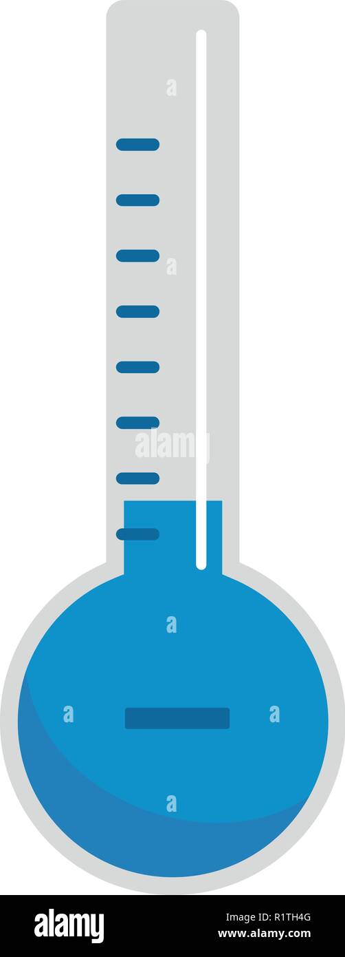 Thermometer cold icon. Flat illustration of thermometer cold vector ...