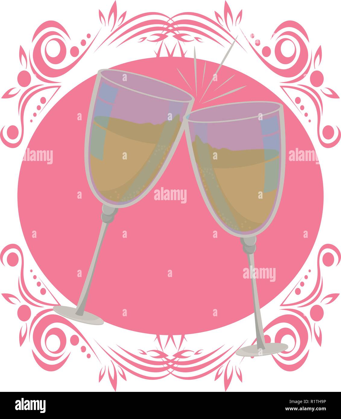 Champagne cup isolated Stock Vector Image & Art - Alamy