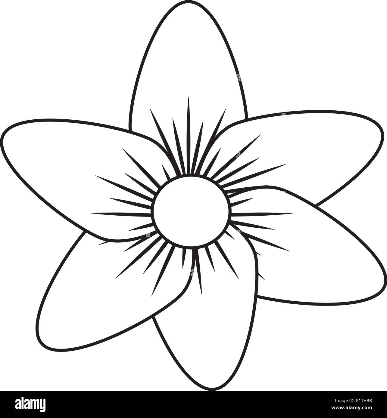 Beautiful flower symbol cartoon Stock Vector Image & Art - Alamy