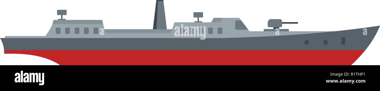 Ship combat icon. Flat illustration of ship combat vector icon isolated ...