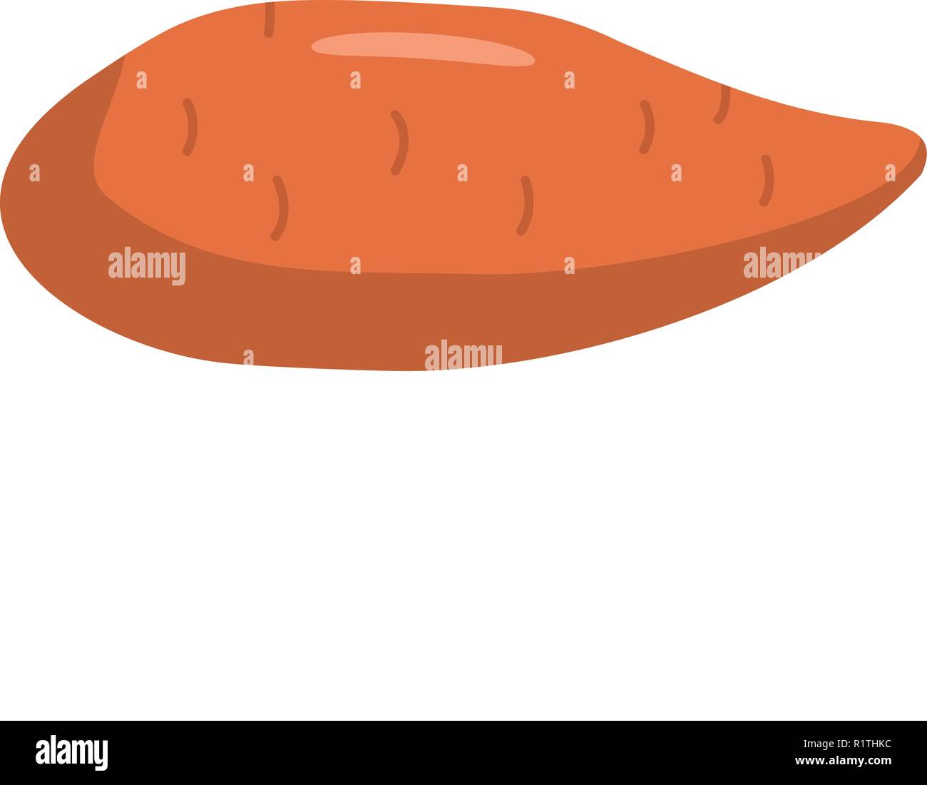 Sweet potato icon. Flat illustration of sweet potato vector icon ...