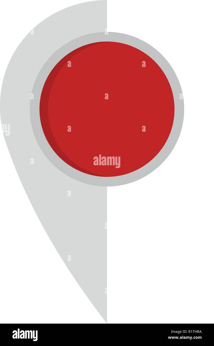 Map pin icon. Flat illustration of map pin vector icon isolated on ...