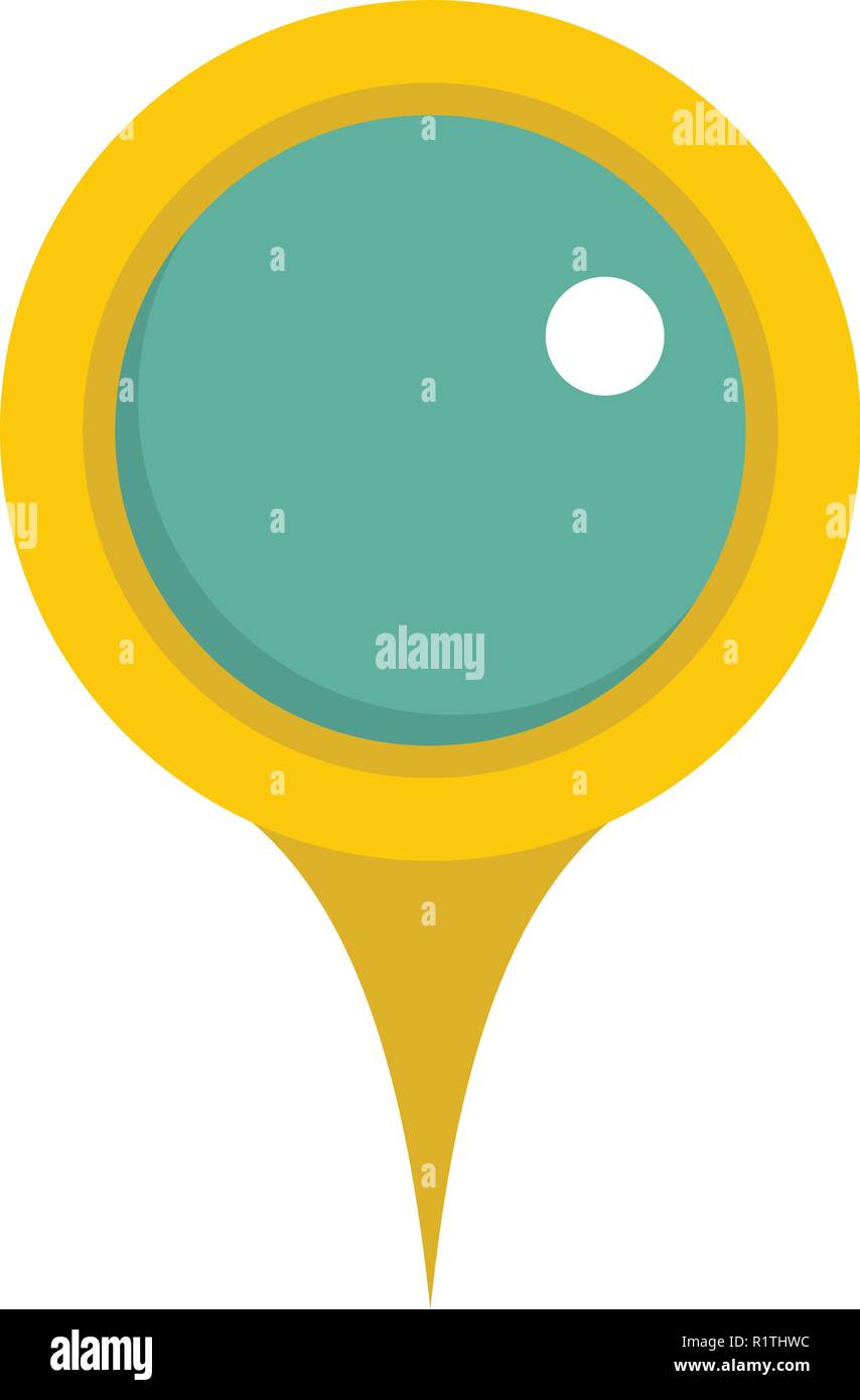 Locate pin icon. Flat illustration of locate pin vector icon isolated ...