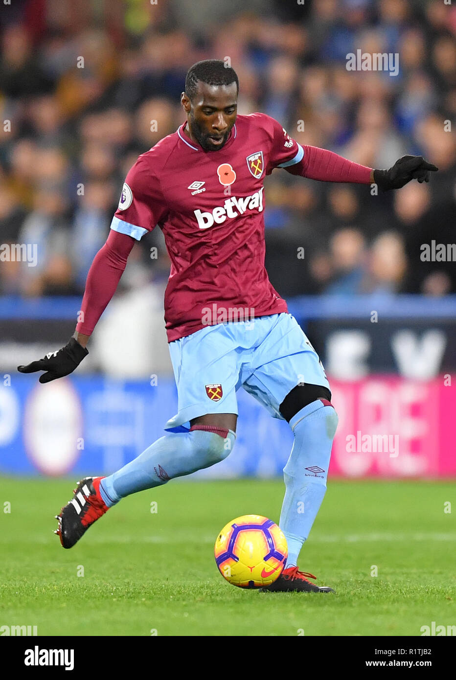 West Ham United's Pedro Obiang during the Premier League match at the ...