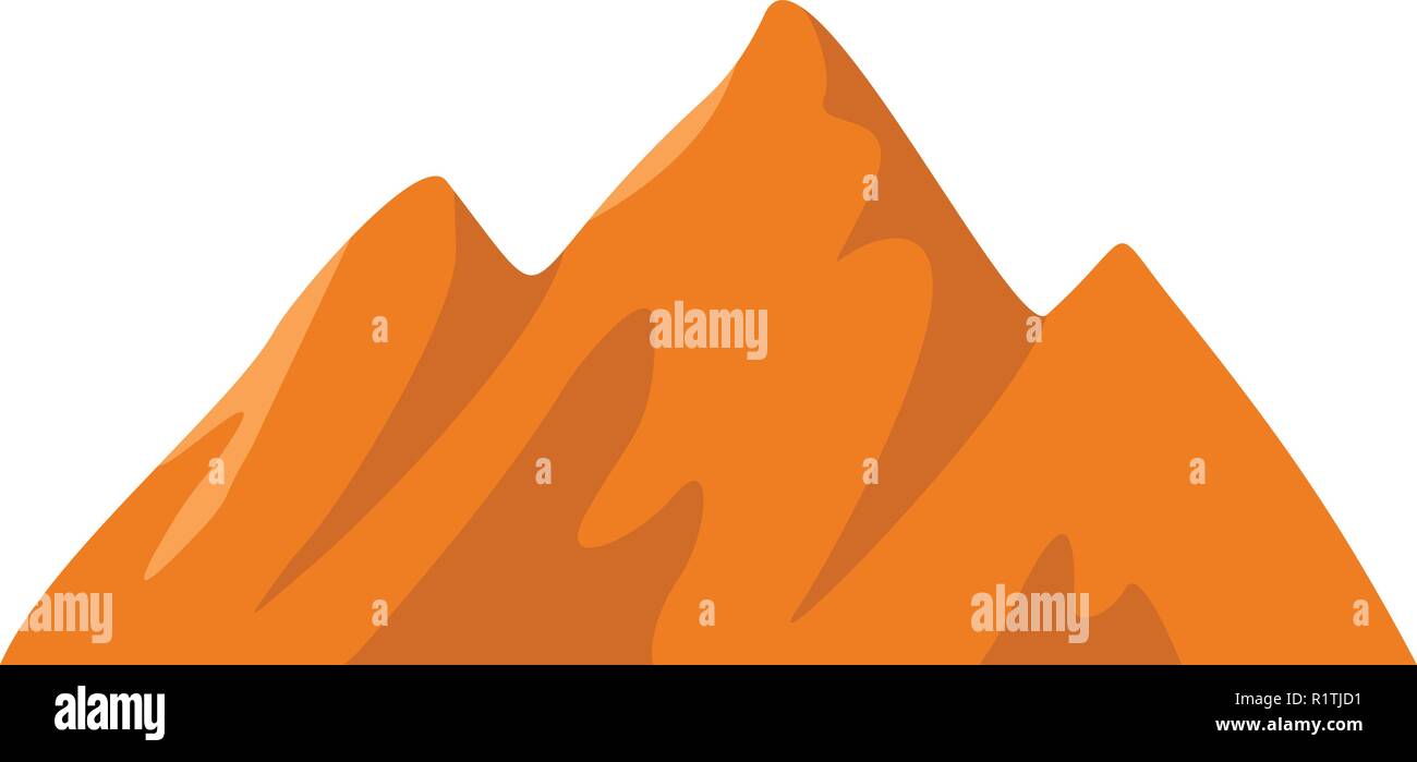 Top of mountain icon. Flat illustration of top of mountain vector icon ...