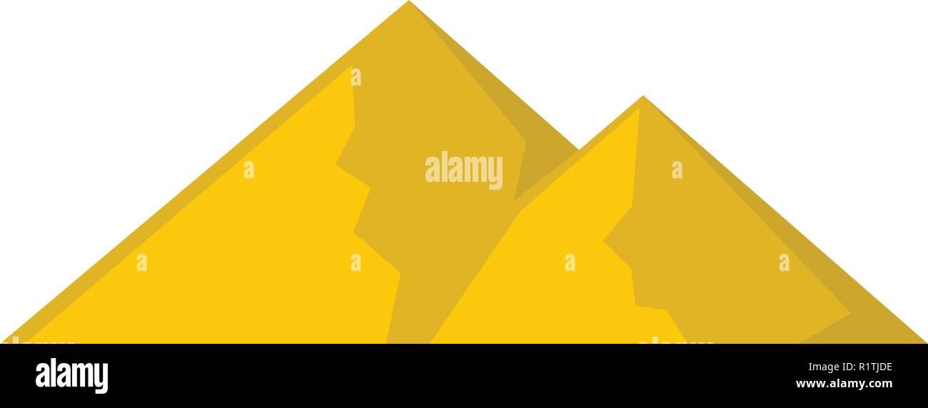 Mountain for extremal icon in flat isolated on white background Stock ...