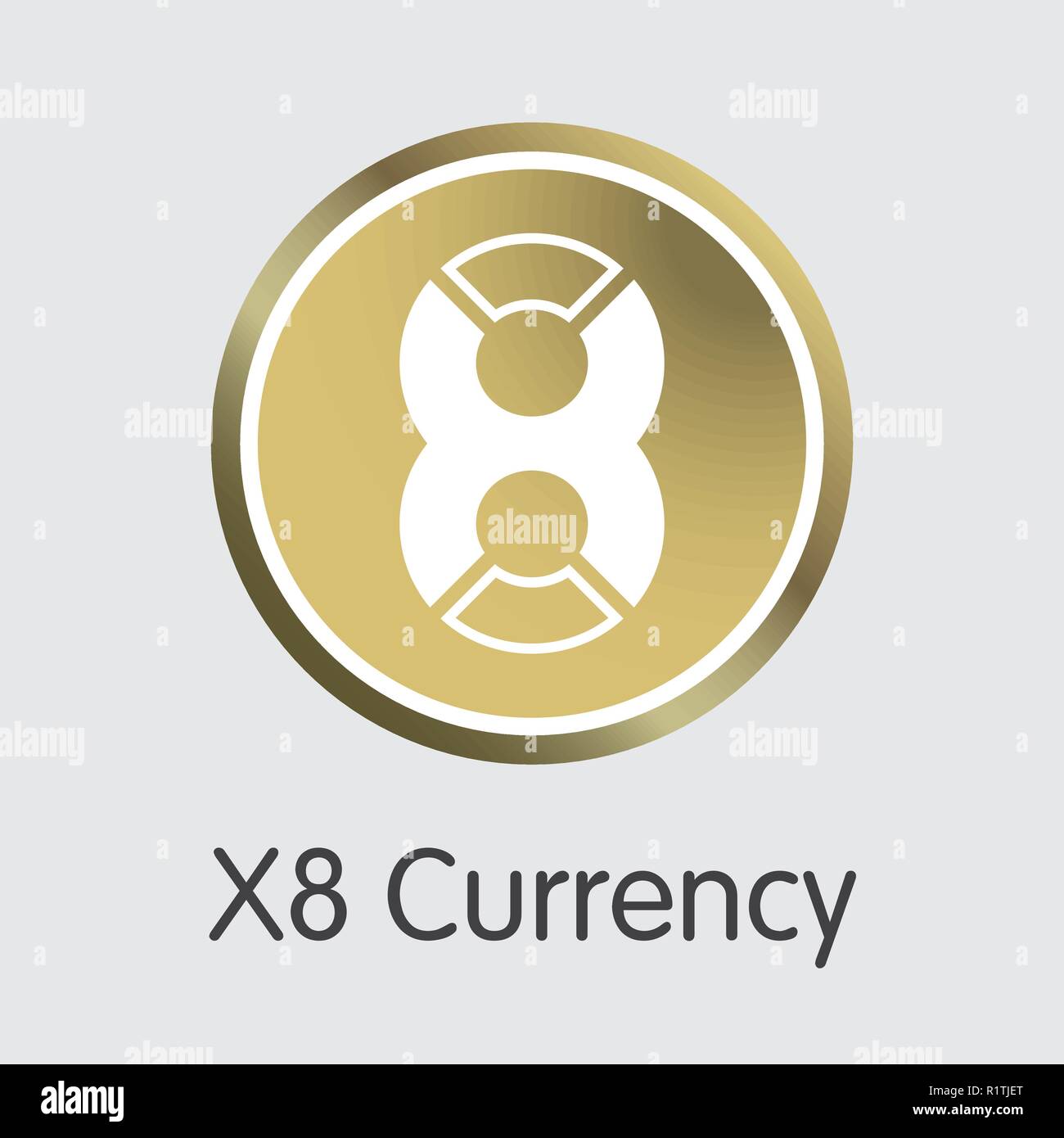 Icon X8 Currency Cryptocurrency. Vector X8X Symbol Stock Vector Image ...