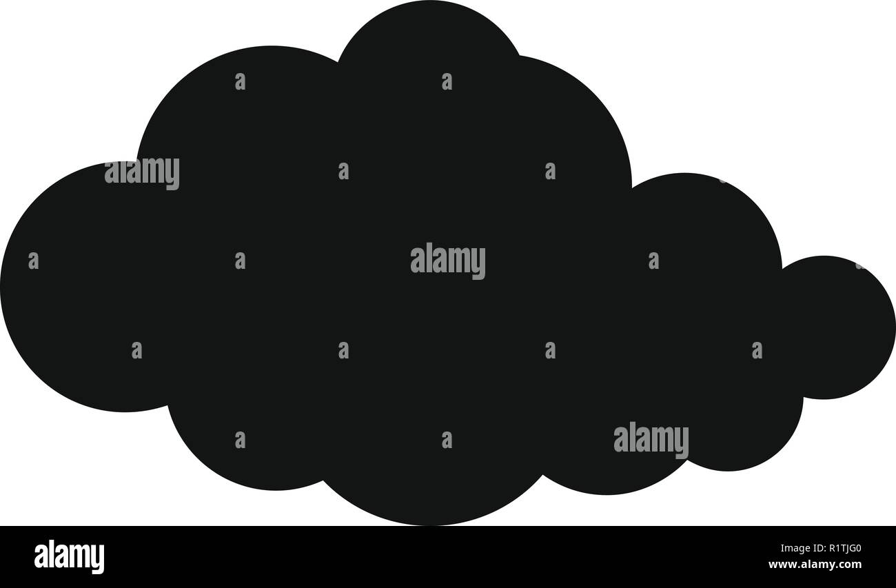 Translucent cloud icon. Simple illustration of translucent cloud vector ...