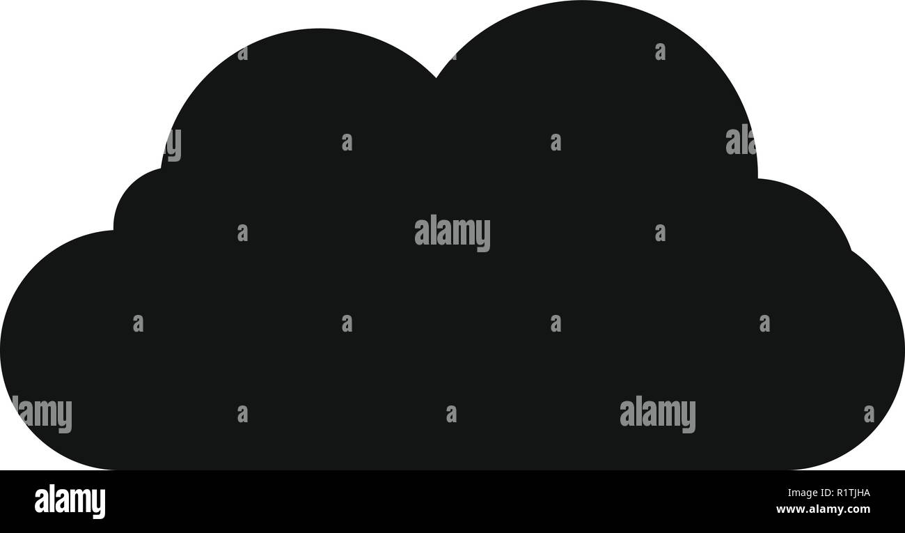 Flying cloud icon. Simple illustration of flying cloud vector icon for ...