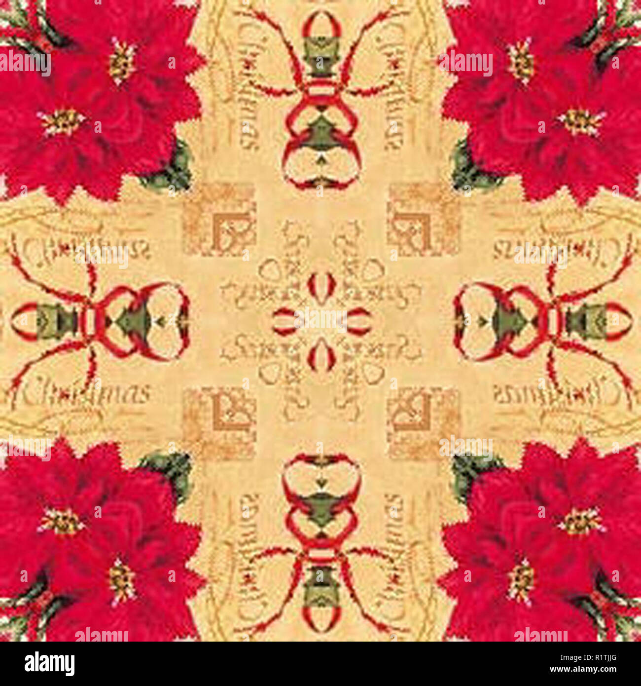 christmas decoupage page Stock Photo - Alamy