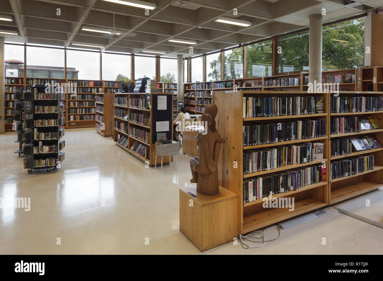 View of library interior. Deichman Library Boler, Oslo, Norway ...