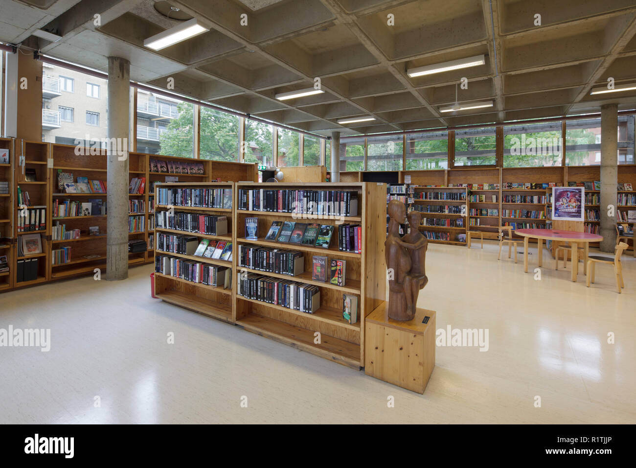View of library interior. Deichman Library Boler, Oslo, Norway ...