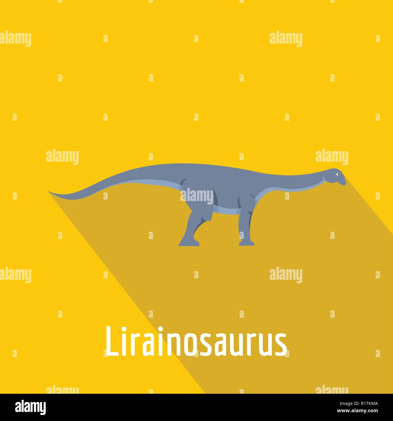 lirainosaurus icon. Flat illustration of lirainosaurus vector icon for ...
