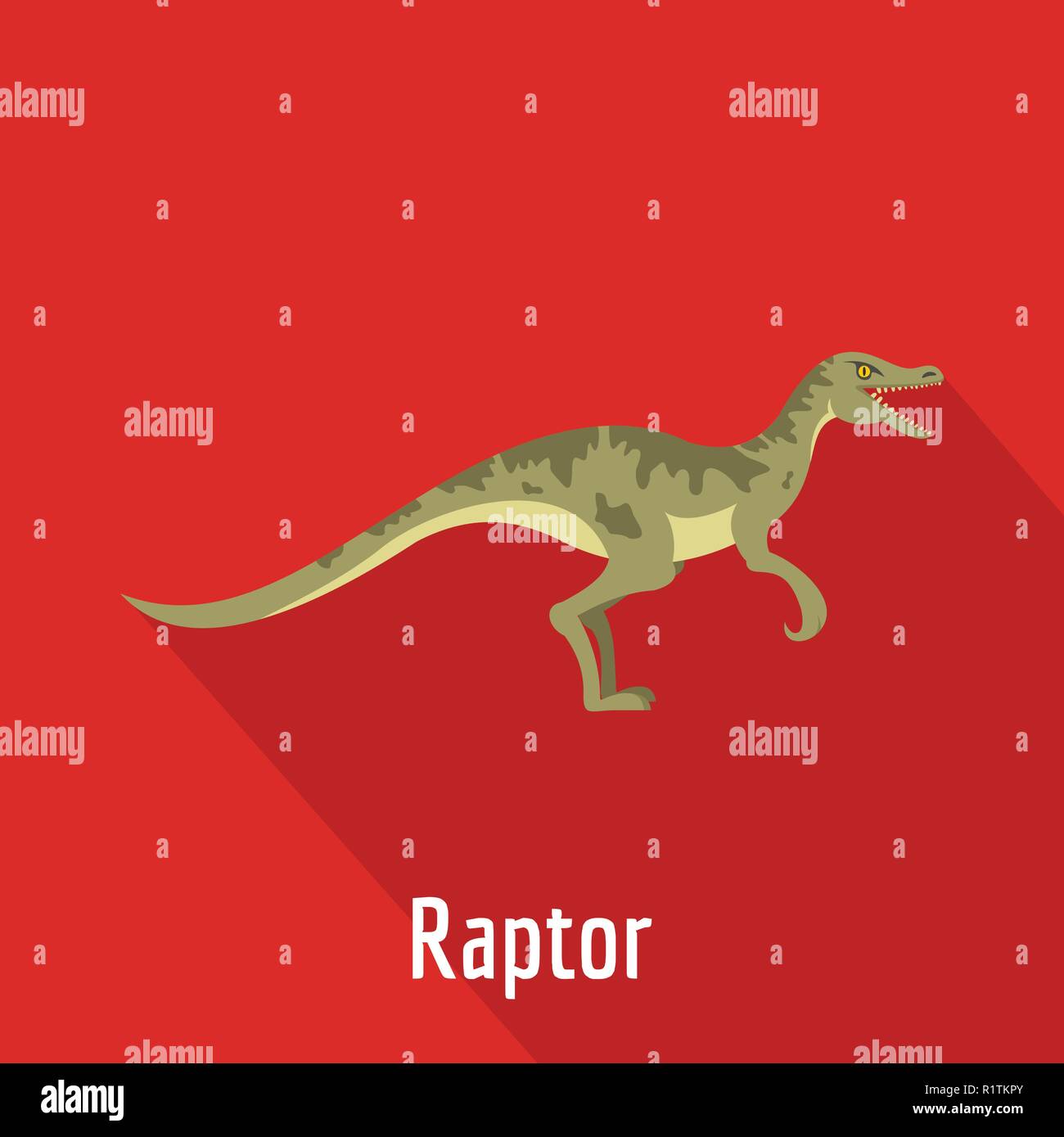Raptor icon. Flat illustration of raptor vector icon for web Stock ...