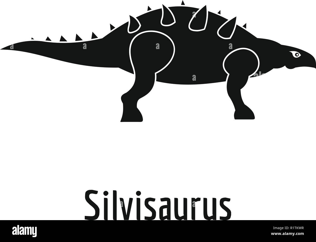 Silvisaurus icon. Simple illustration of silvisaurus vector icon for ...