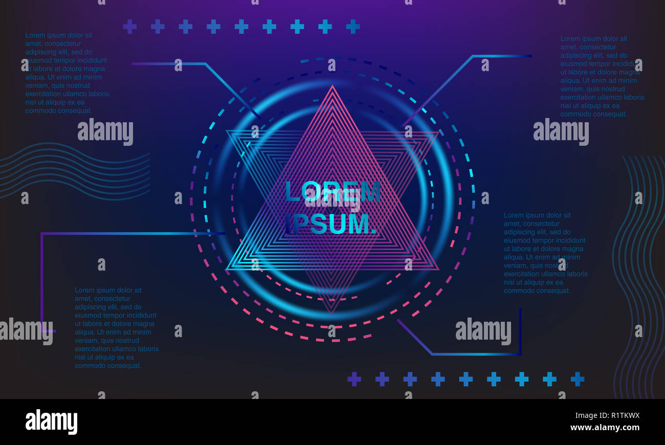 Retro futuristic background style, retro fashion background in bright ...