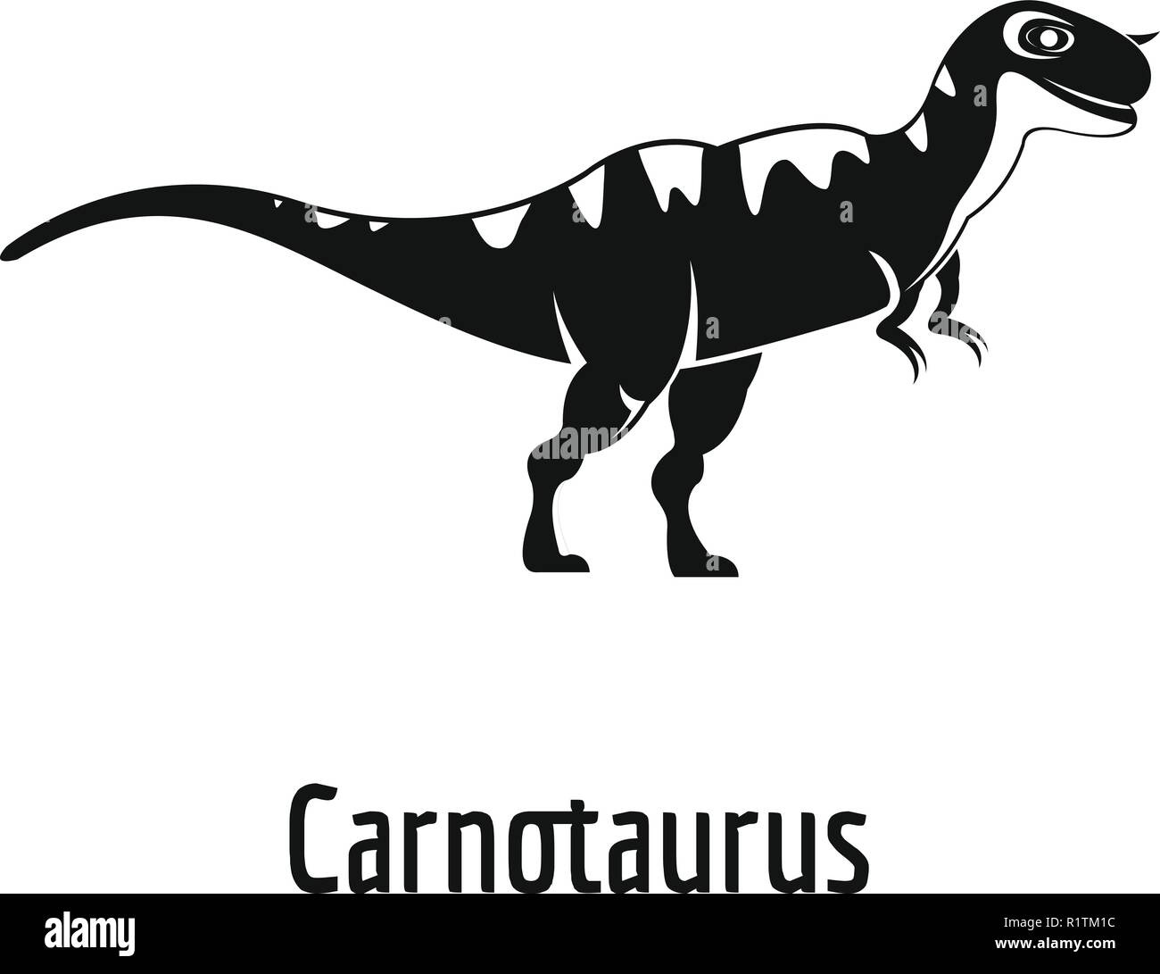Carnotaurus icon. Simple illustration of carnotaurus vector icon for ...
