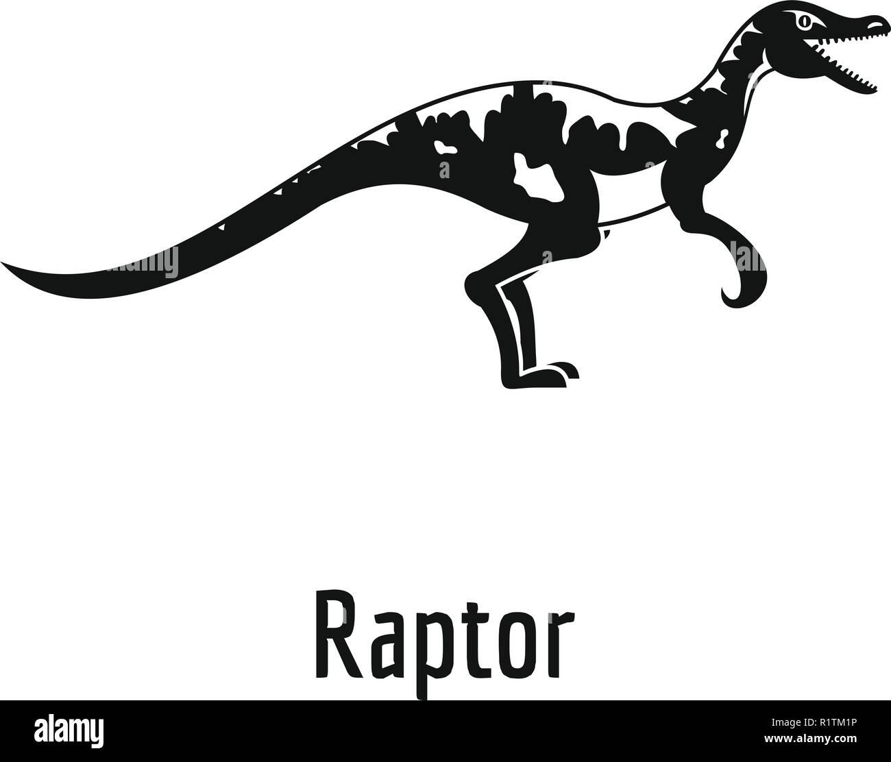 Raptor icon. Simple illustration of raptor vector icon for web Stock ...
