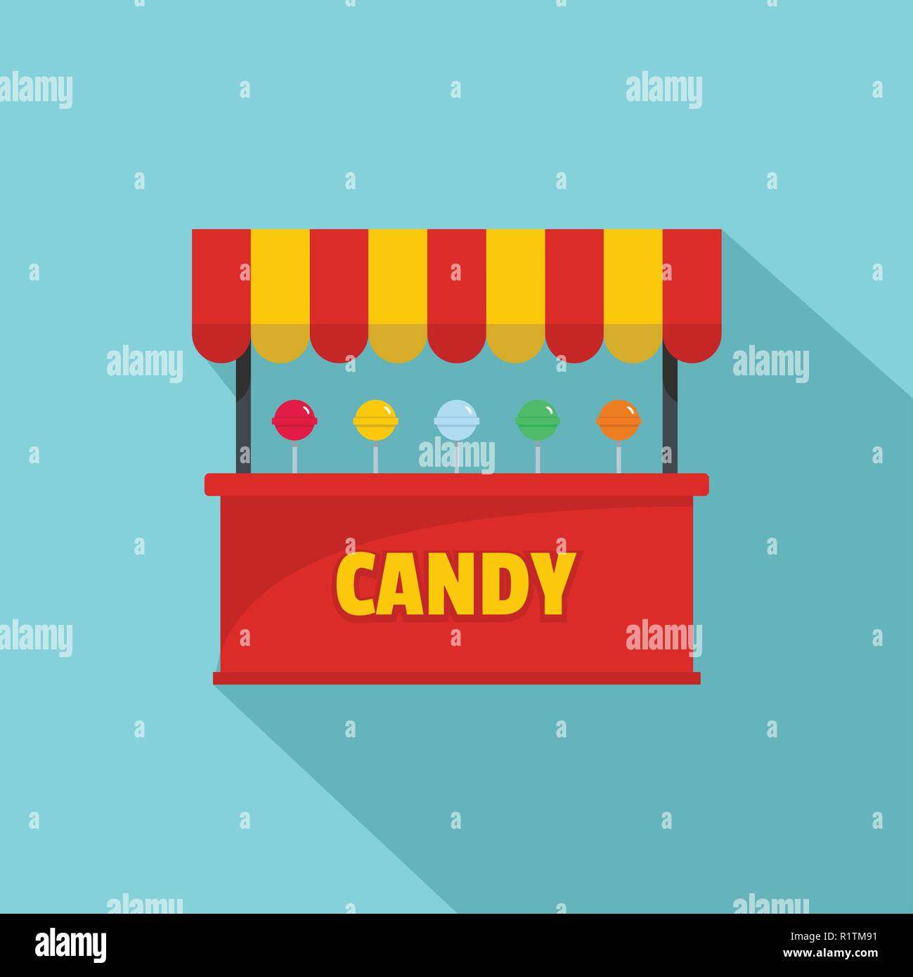 Candy selling icon. Flat illustration of candy selling candy selling ...