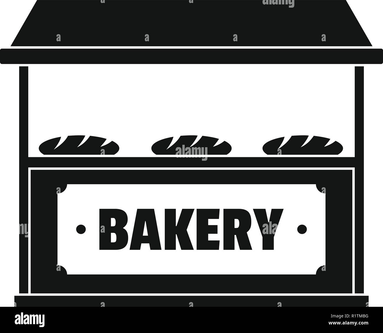 Bakery icon. Simple illustration of bakery vector icon for web Stock ...