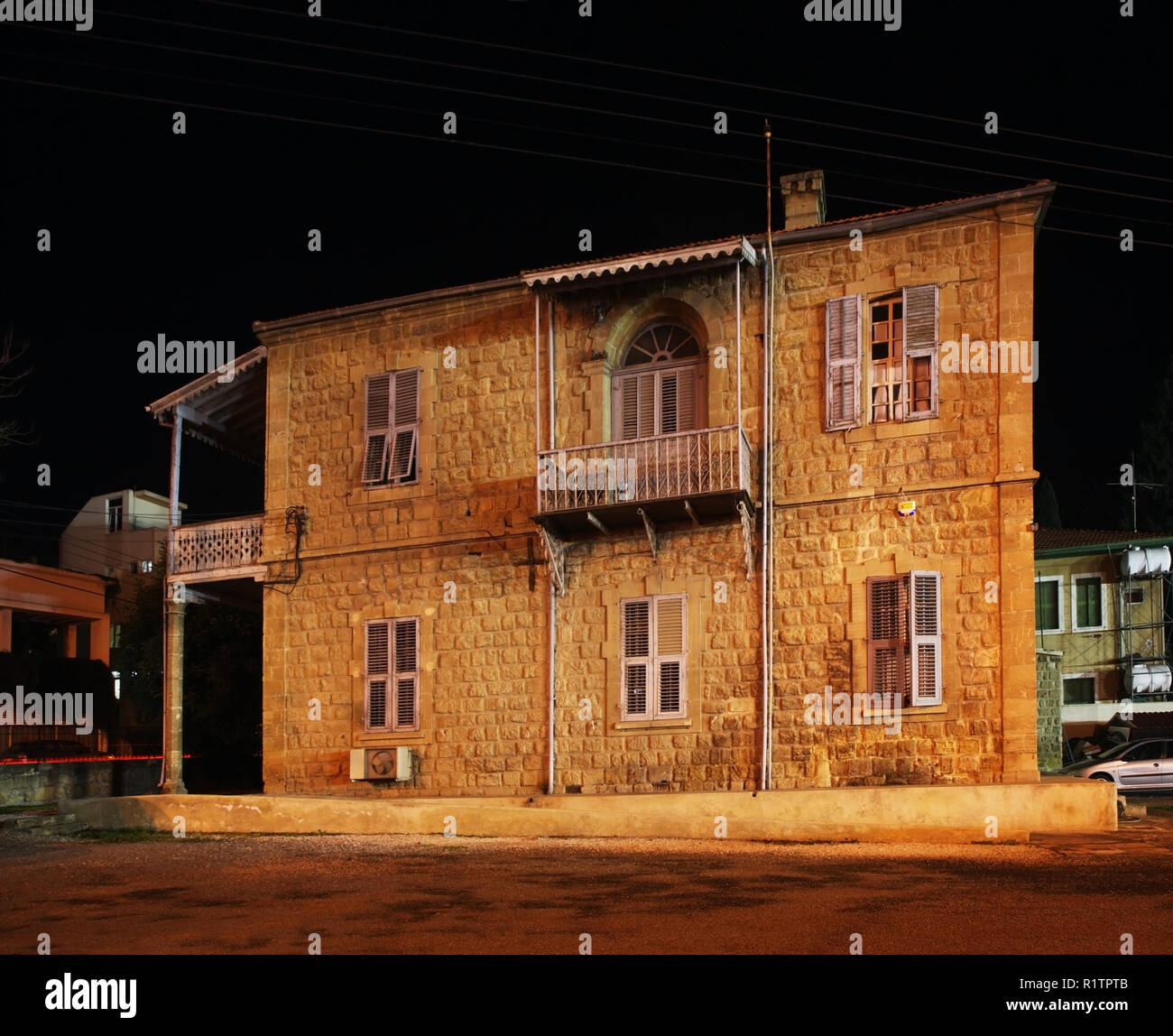 Old building in Nicosia. Cyprus Stock Photo - Alamy