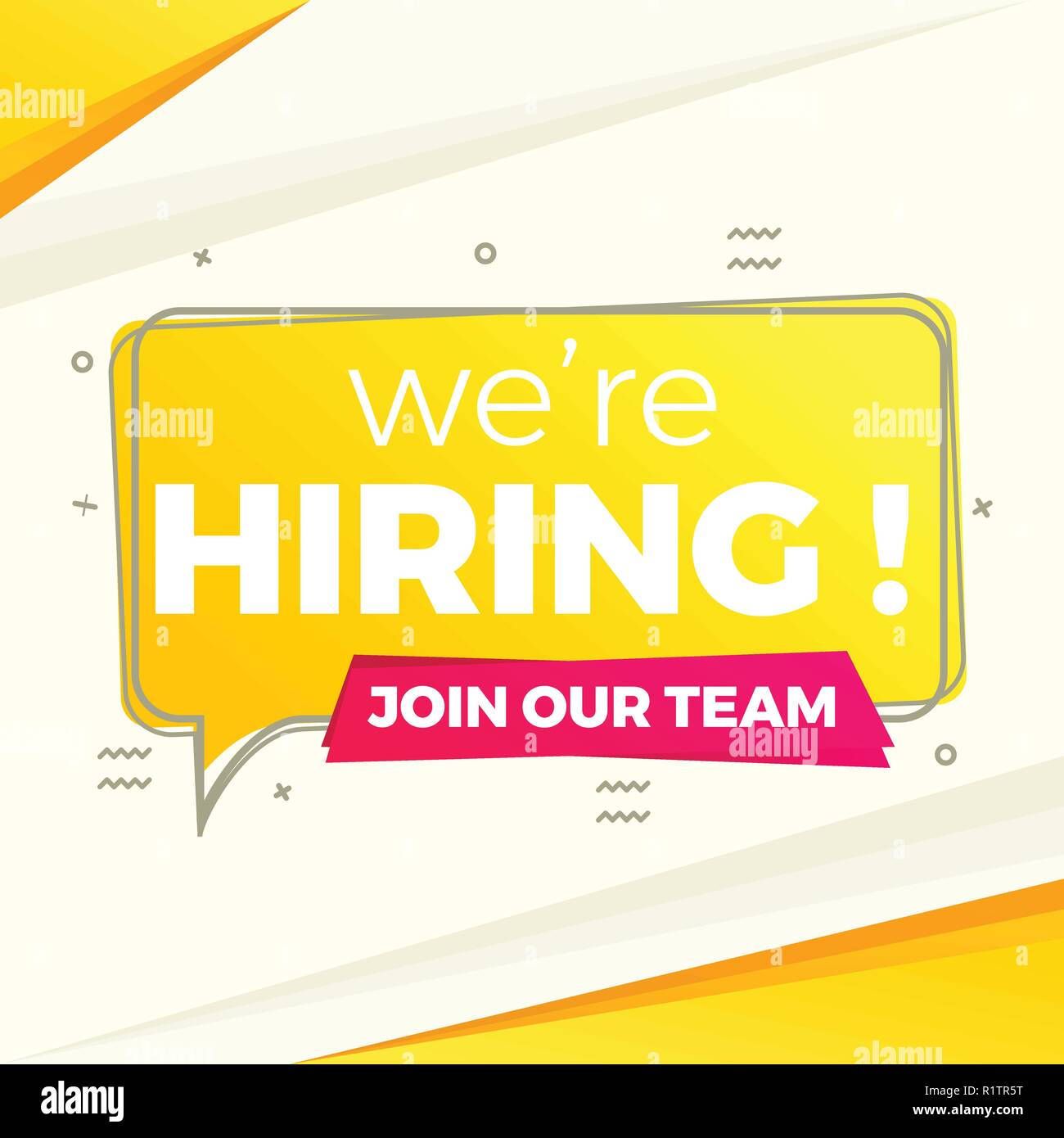 Hiring banner design Stock Vector Images - Alamy