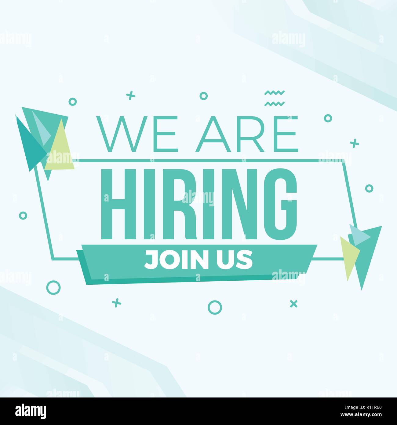 We are hiring background in flat style Stock Vector Image & Art - Alamy