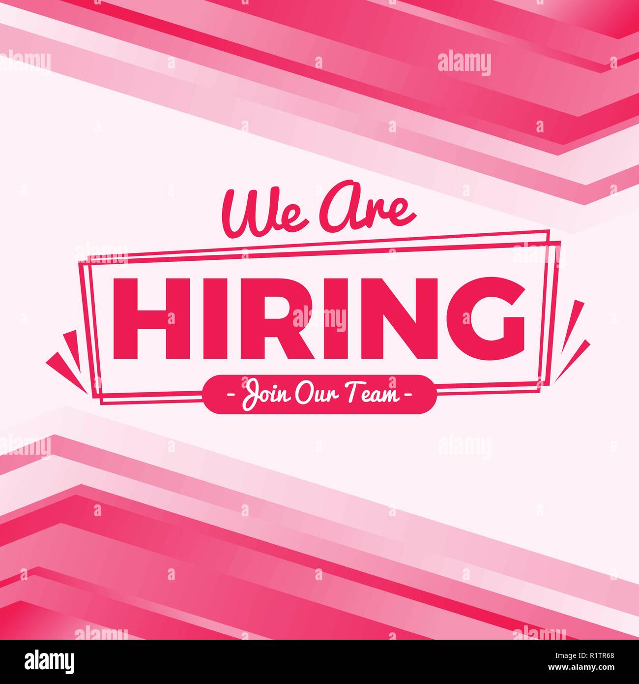 We are hiring background in flat style Stock Vector Image & Art - Alamy