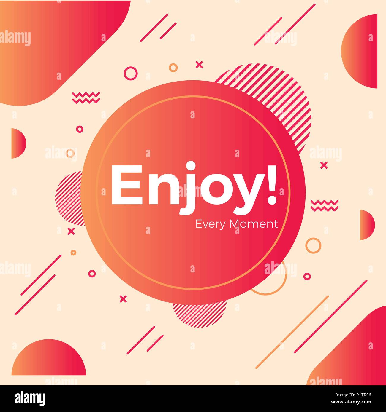 Memphis abstract background circles hi-res stock photography and images ...