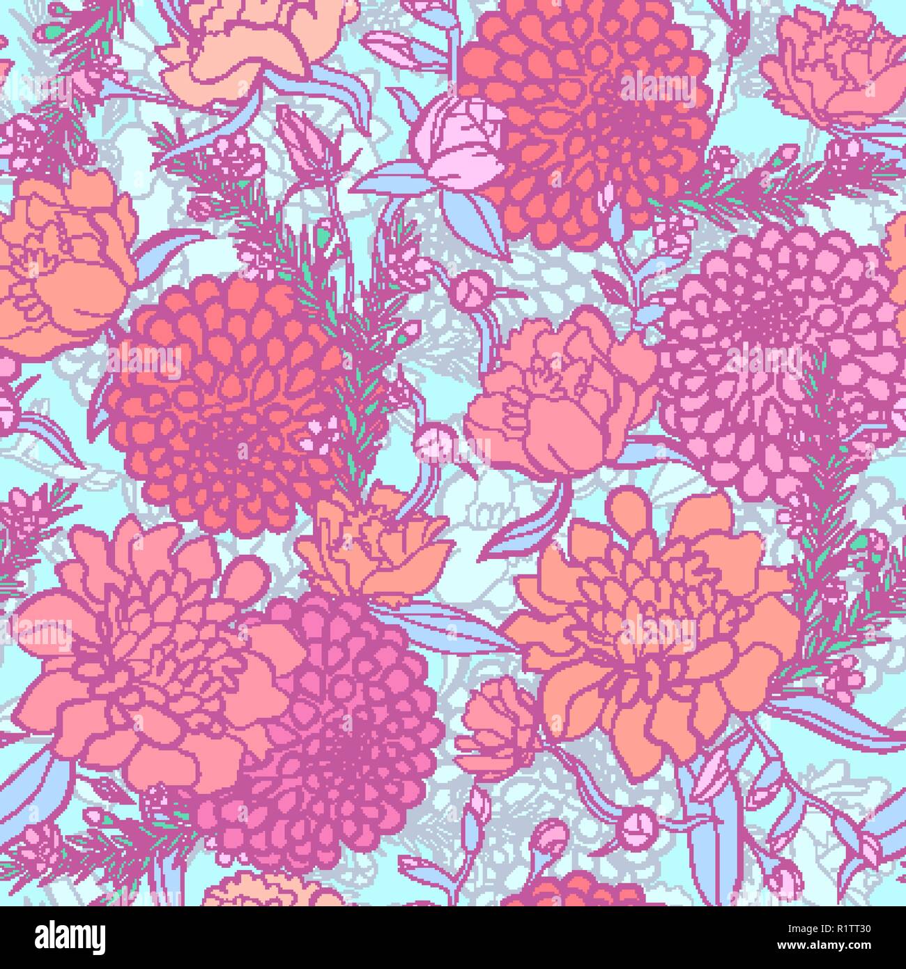 Native floral print hi-res stock photography and images - Alamy