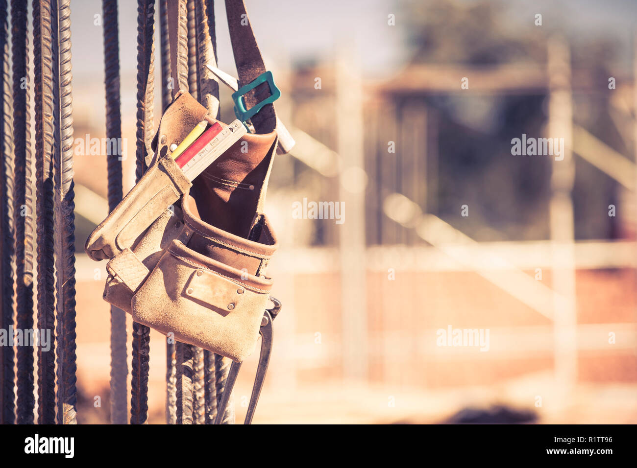 Working items of a bricklayer Stock Photo - Alamy