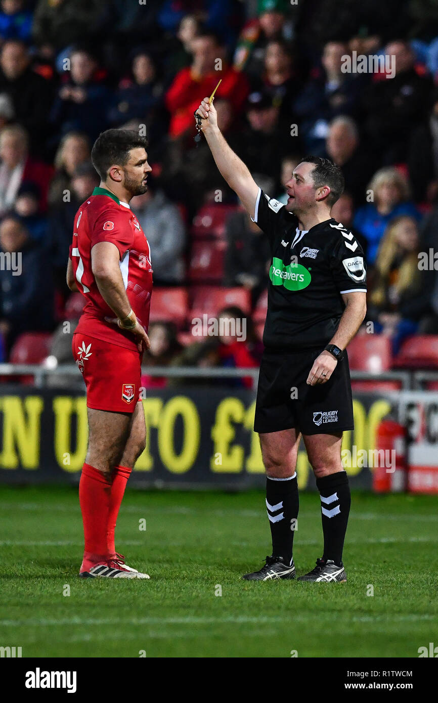 11th November 2018 , Racecourse Ground, Wrexham, Wales ; Rugby League ...