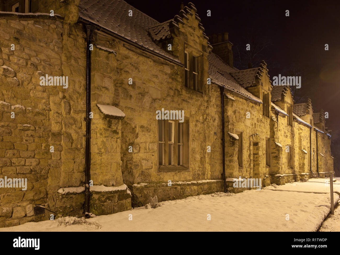 Unusual terraced cottages on Stock Photo - Alamy