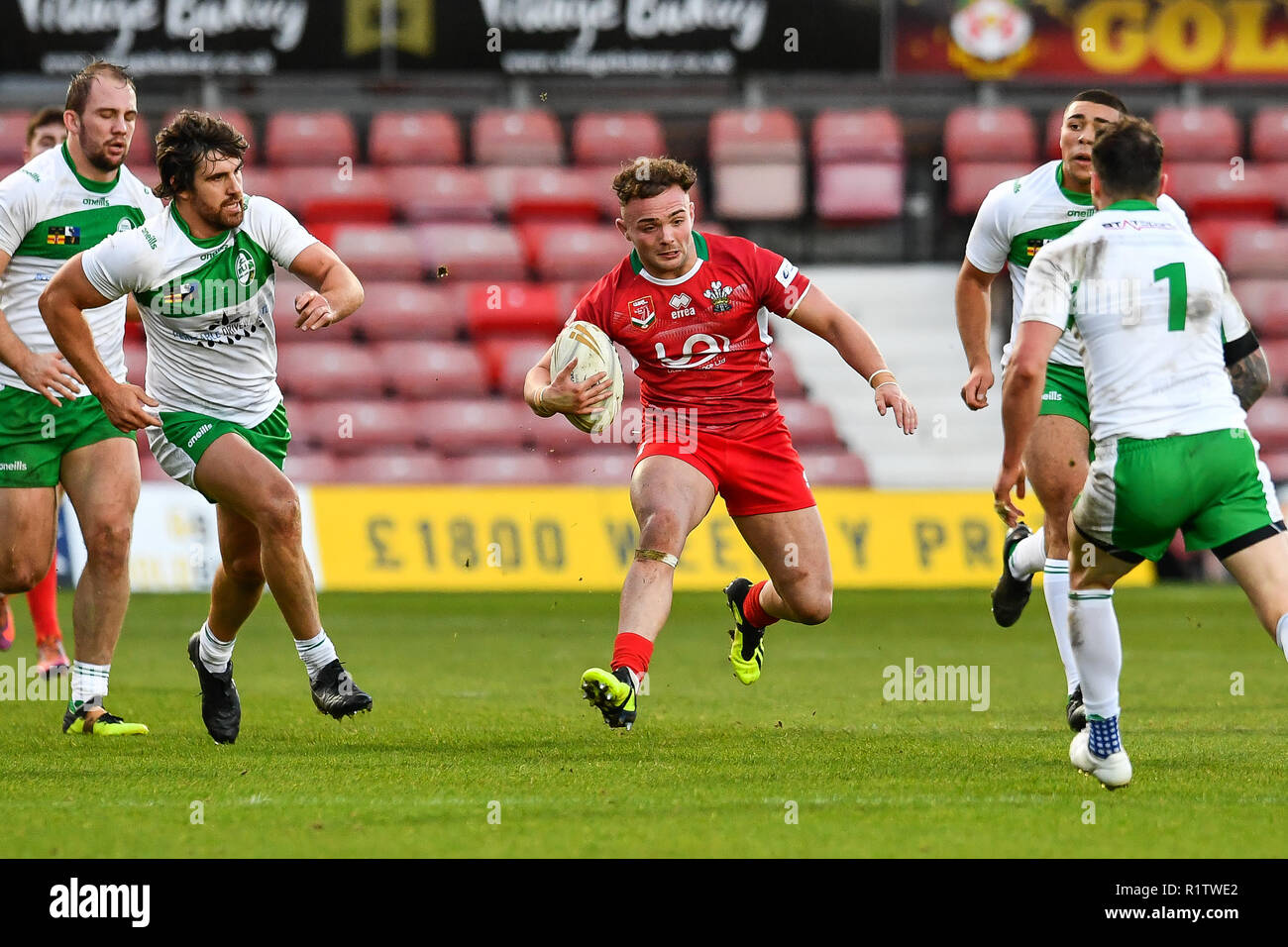 11th November 2018 , Racecourse Ground, Wrexham, Wales ; Rugby League ...