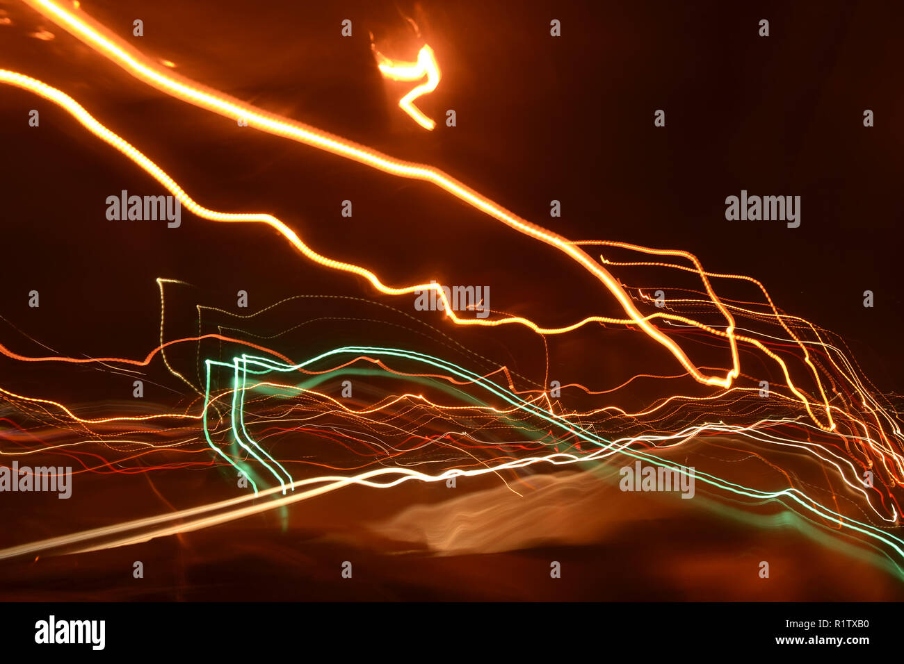 Colored light lines are obtained in the movement Stock Photo - Alamy