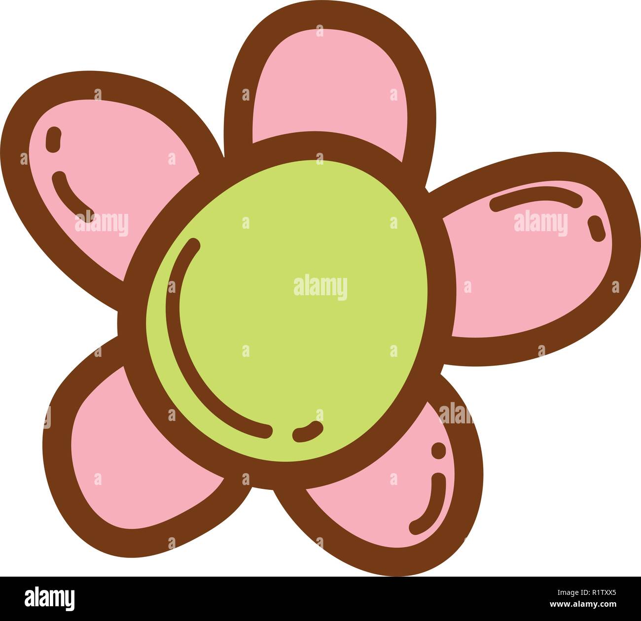 flower cute petals Stock Vector Image & Art - Alamy
