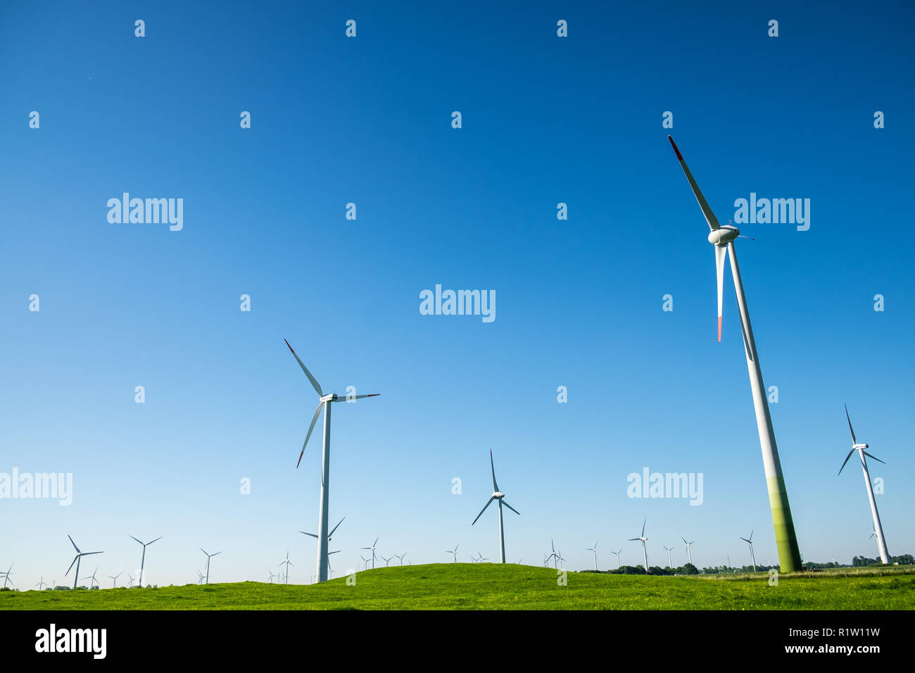 Wind turbines on land hi-res stock photography and images - Alamy
