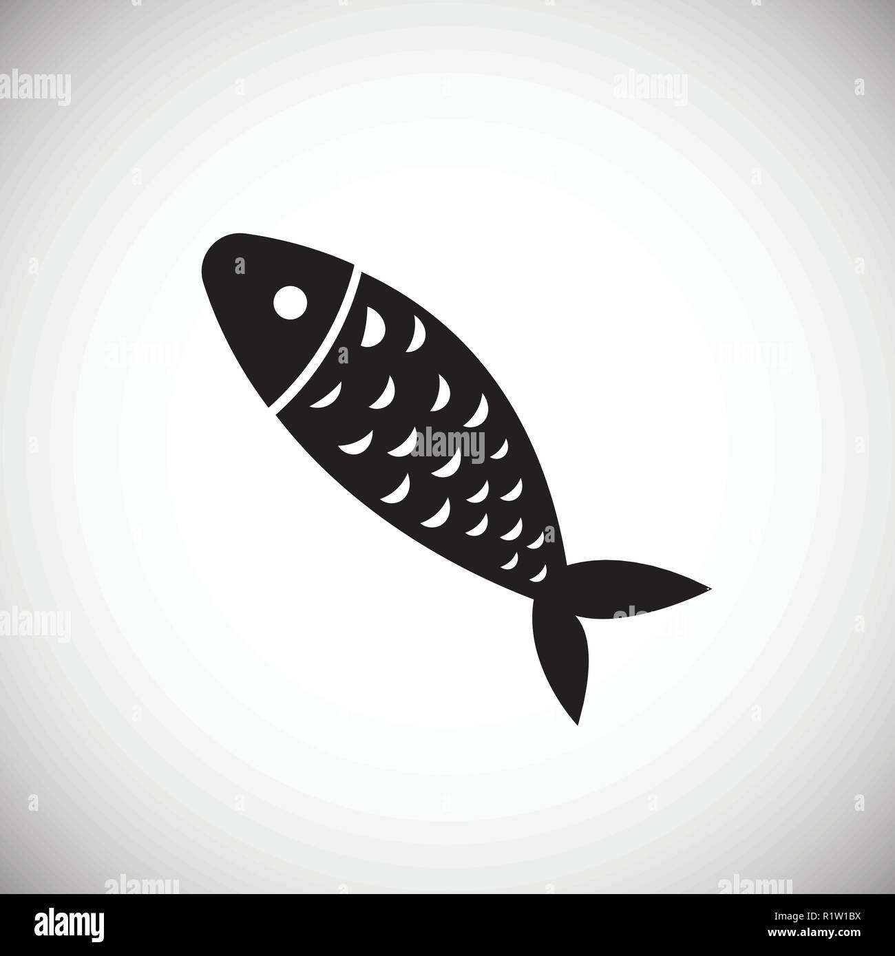 Fish on white background Stock Vector Image & Art - Alamy