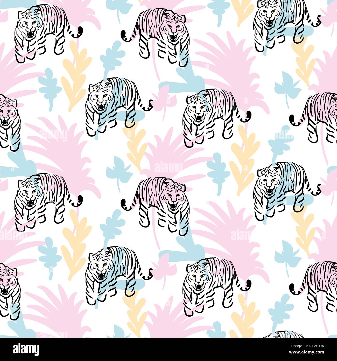 Tiger colors Stock Vector Images - Alamy