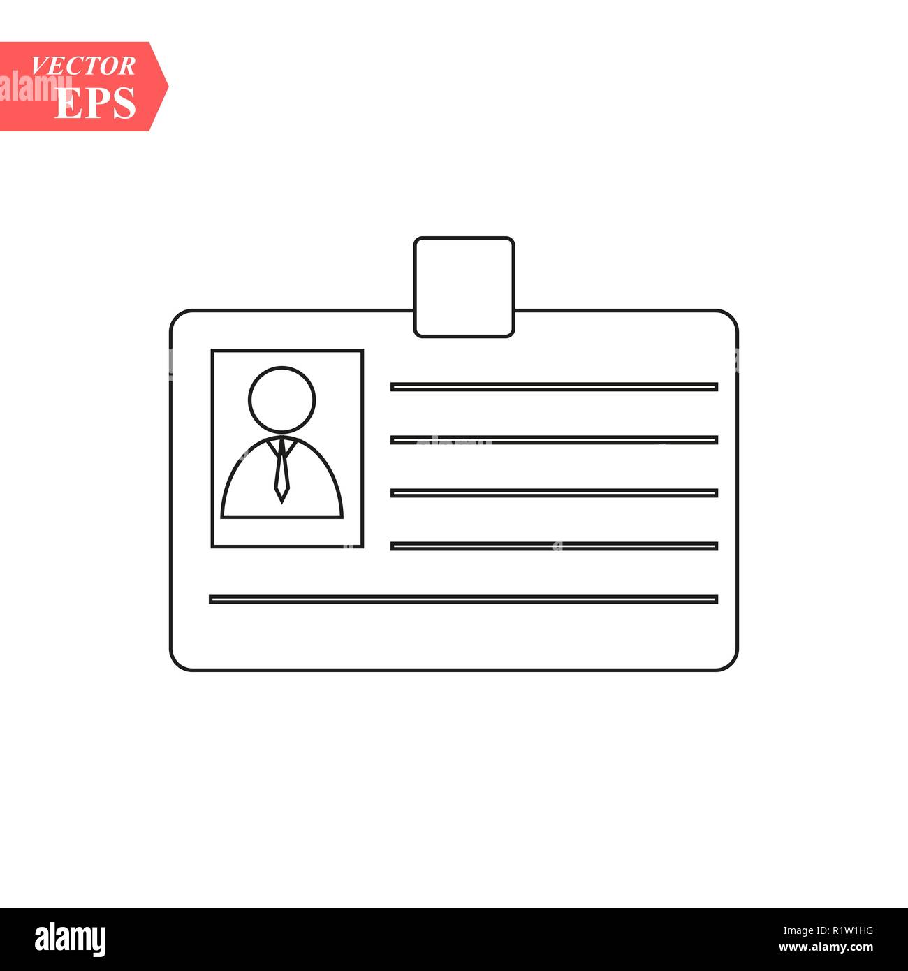 Identity, Badge, vector best flat icon on white background , EPS10 ...