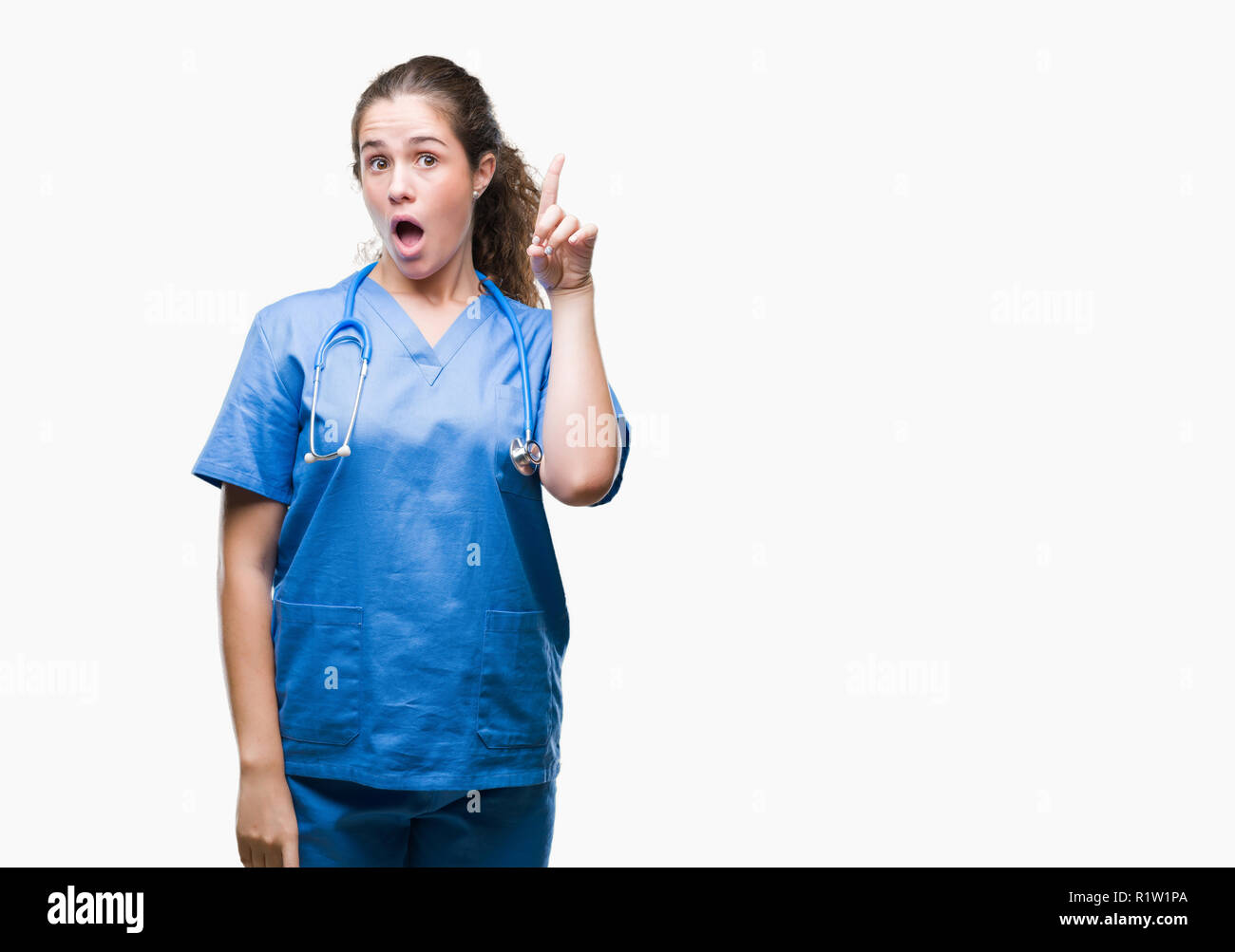 Finger pointing at nurse Cut Out Stock Images & Pictures - Alamy