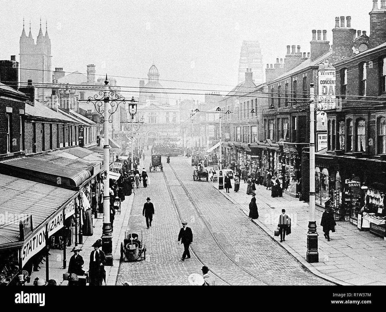Abingdon Street, Blackpool early 1900s Stock Photo - Alamy