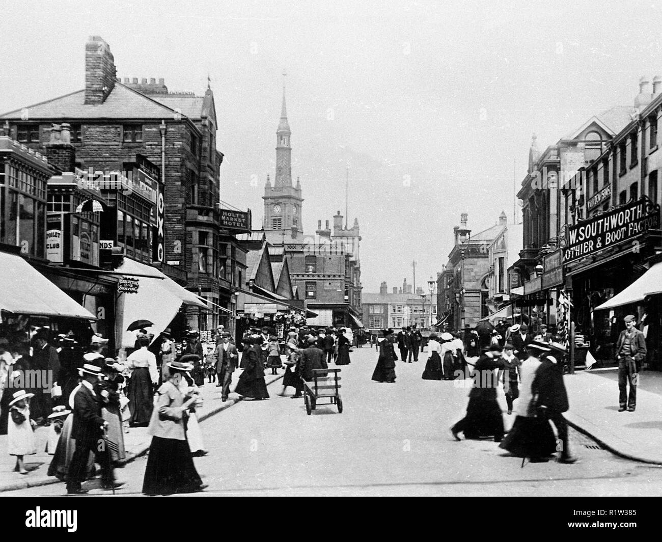 Lytham Street, Blackpool early 1900s Stock Photo - Alamy