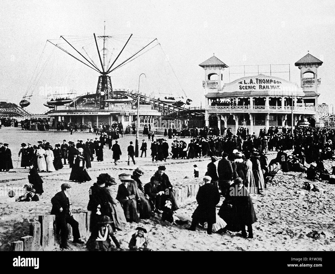 Pleasure Beach, Blackpool early 1900s Stock Photo - Alamy