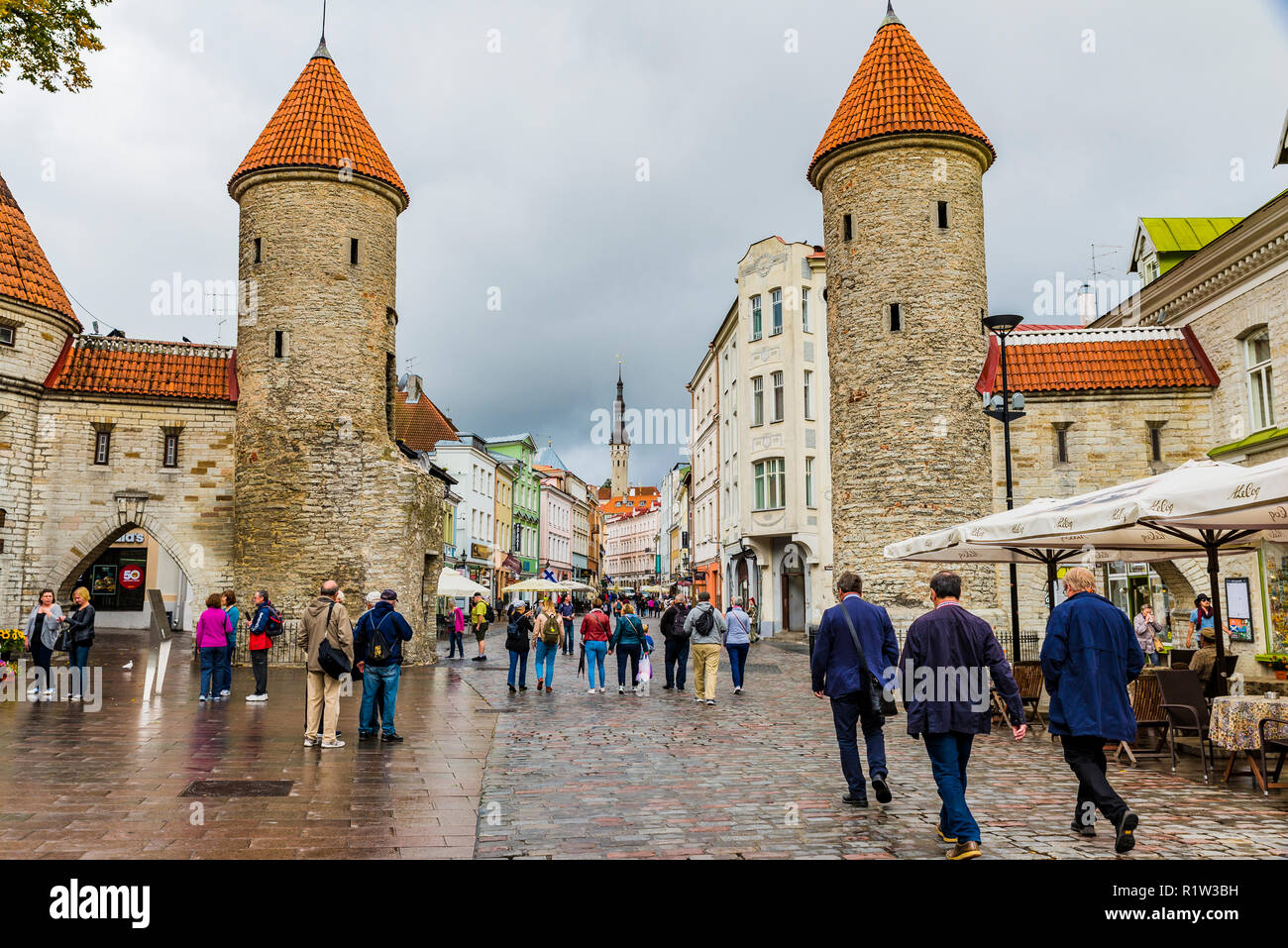 Tallinn Viru Gate, the eastern entrance to the central medieval Old ...