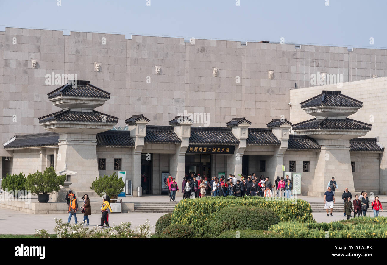 Building housing Terracotta Army warriors buried outside Xian China ...