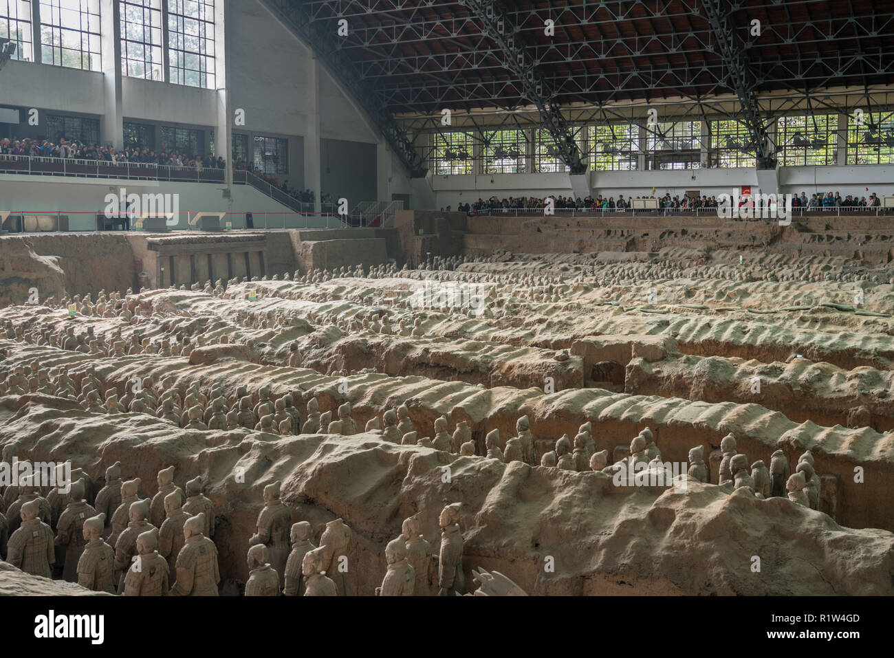 Terracotta Army warriors buried in Emperor tomb outside Xian China ...