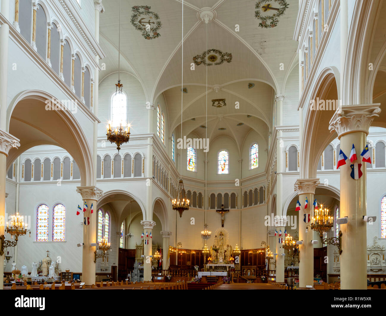 Interior view of Saint Marie Catholic Church (ƒglise Sainte-Marie ...